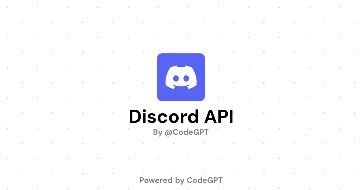 Discord API - CodeGPT