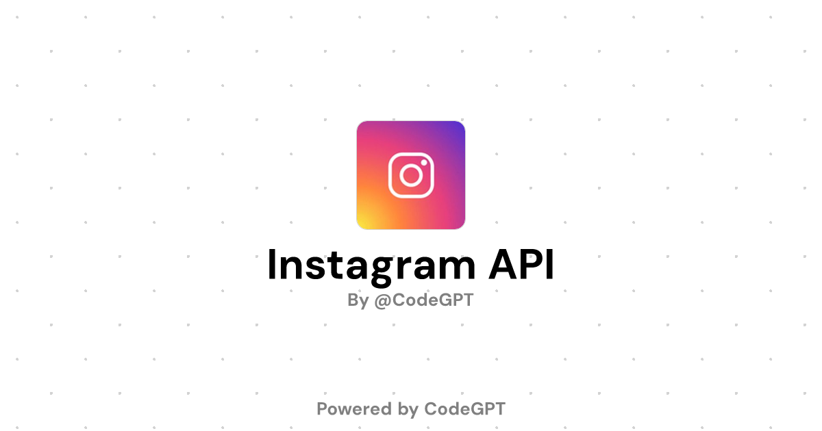 Instagram API - CodeGPT
