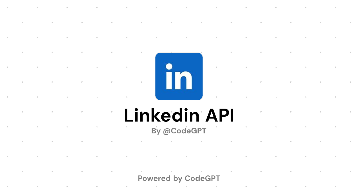Linkedin API - CodeGPT