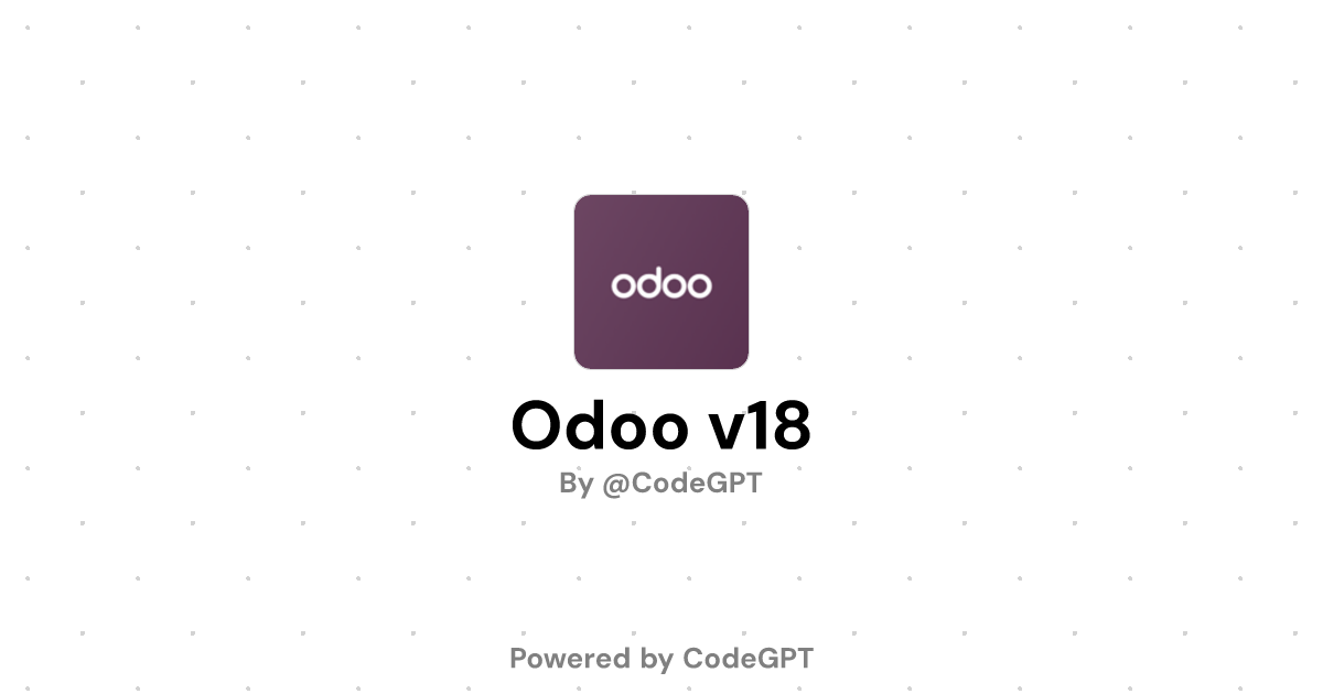 Odoo v18 - CodeGPT