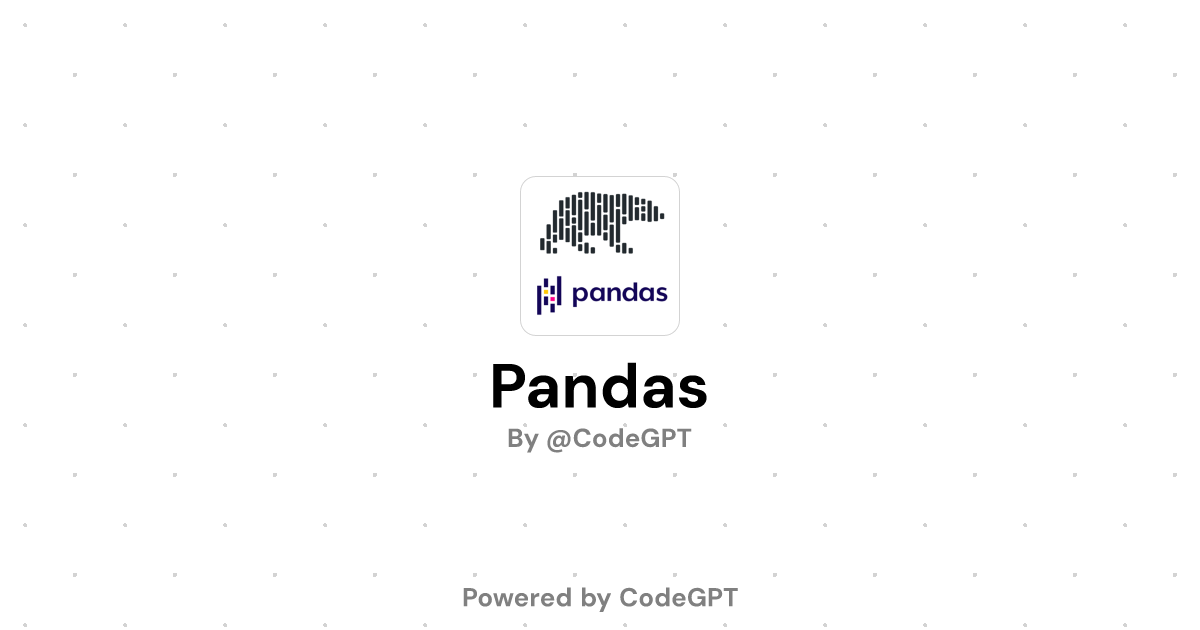 Pandas - CodeGPT