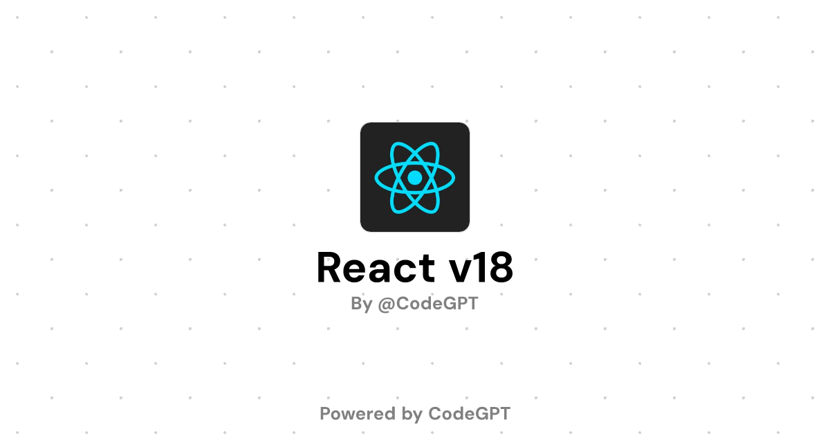 React v18 - CodeGPT