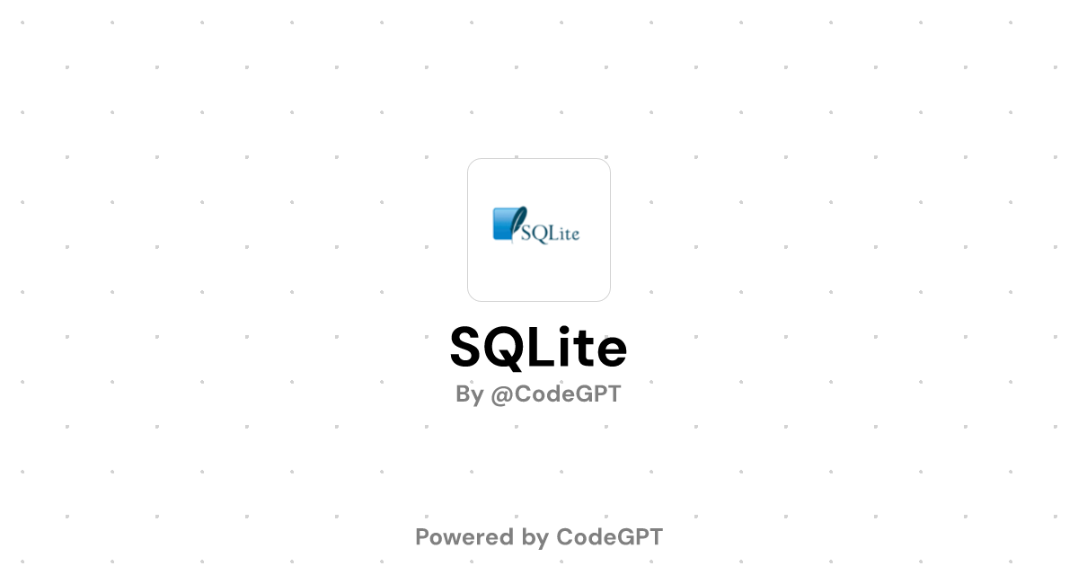 SQLite - CodeGPT