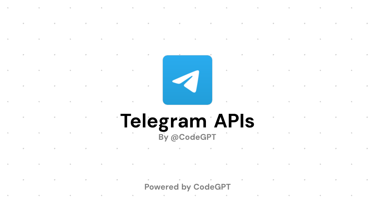 Telegram APIs - CodeGPT