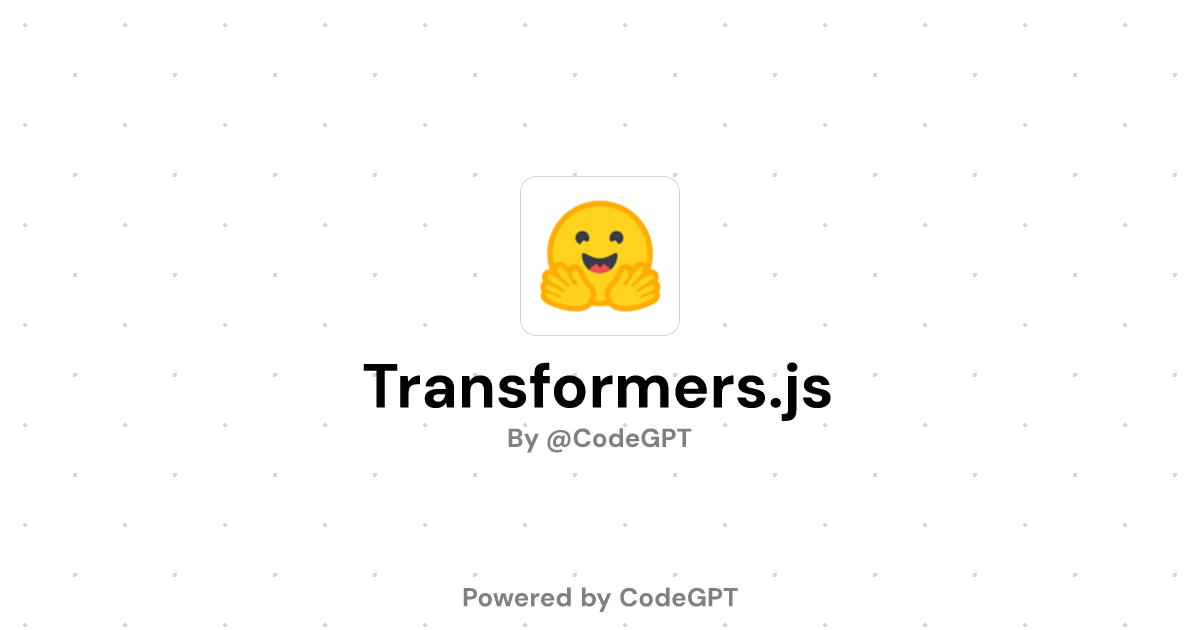 Transformers.js - CodeGPT
