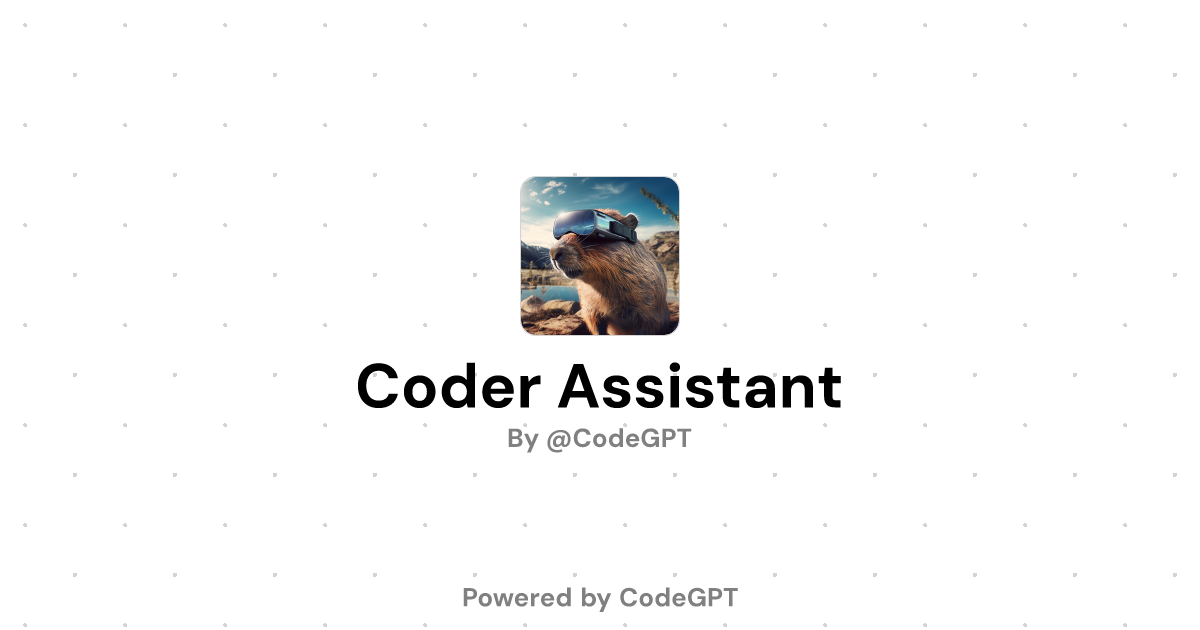 Coder Assistant - CodeGPT